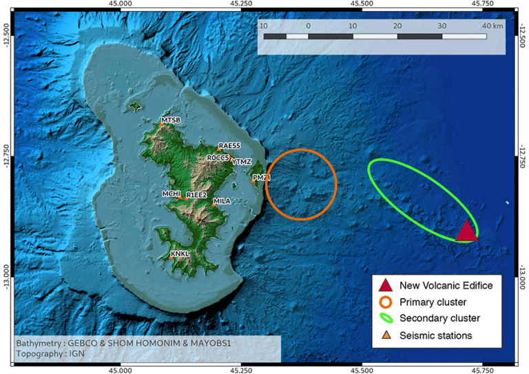 UN NOUVEAU VOLCAN ÉMERGE À MAYOTTE DEPUIS MAI 2019